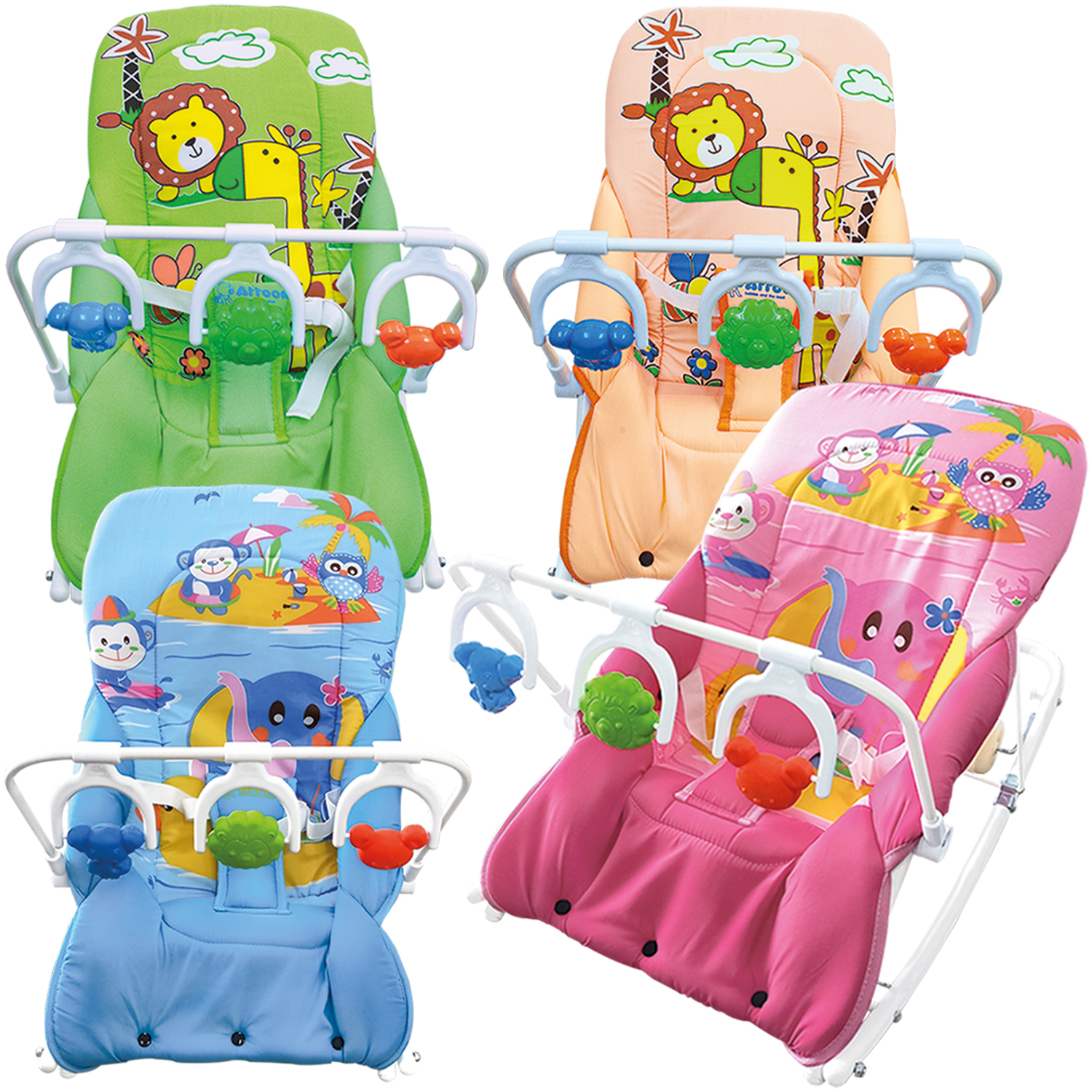 Jumbo 3 Steps Baby Rocking Cradle With Pillow + Toy – Attoon